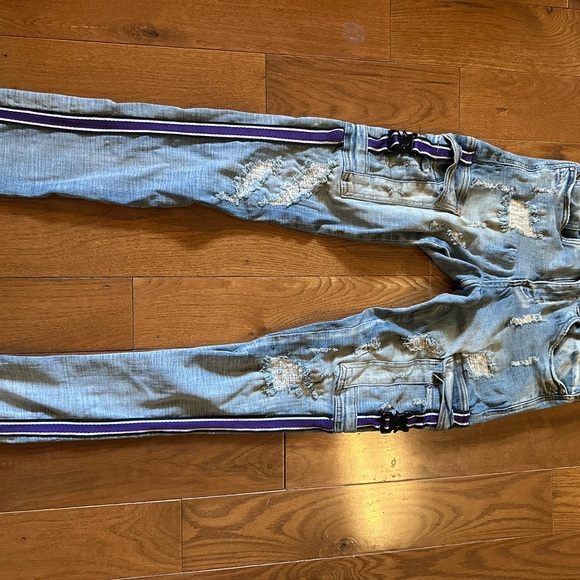 Industrial Indigo | Jeans | Trendy Light Blue Distressed Skinny Jeans ...